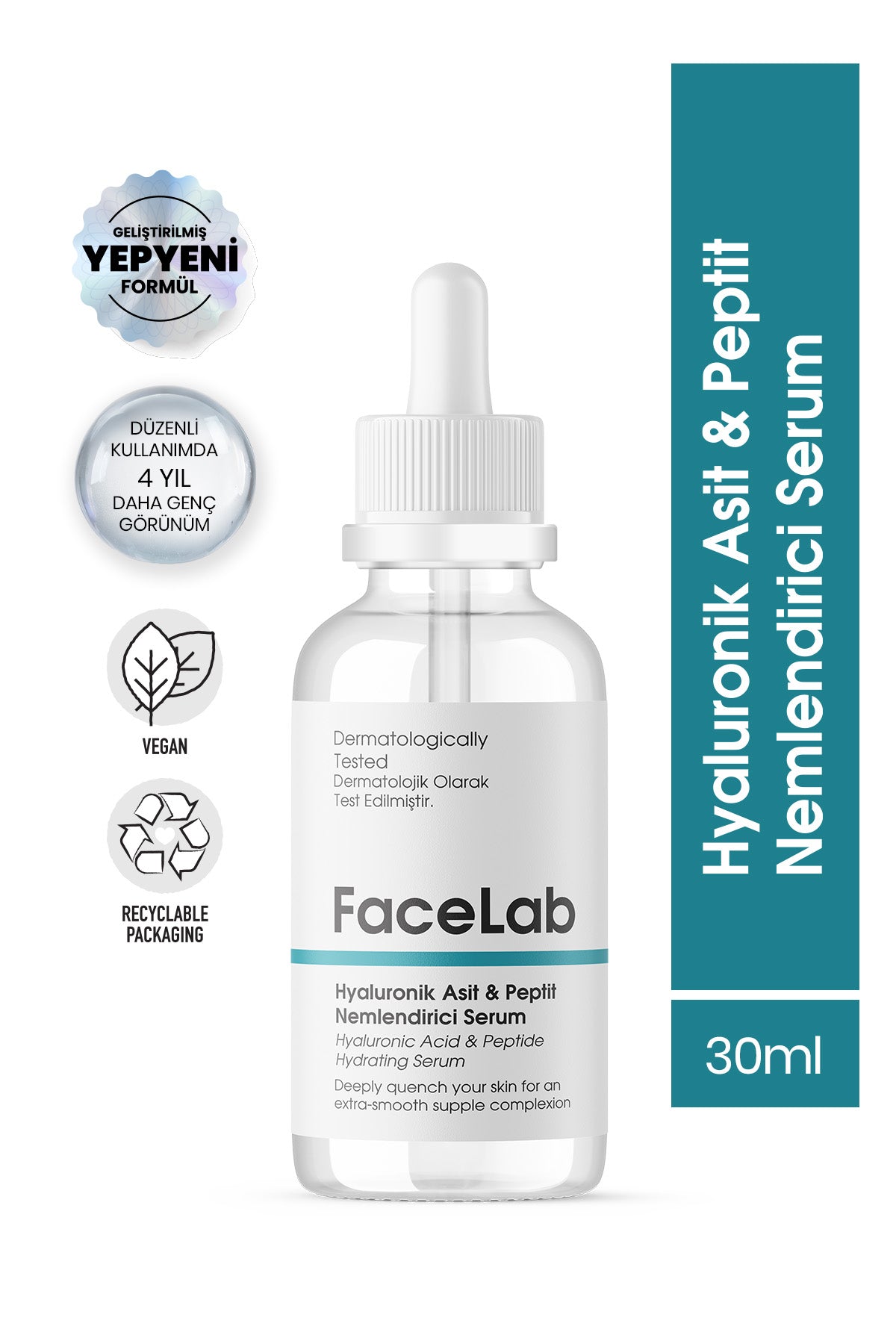 Yoğun Nemlendirici Hyaluronik Asit Serum – FaceLab